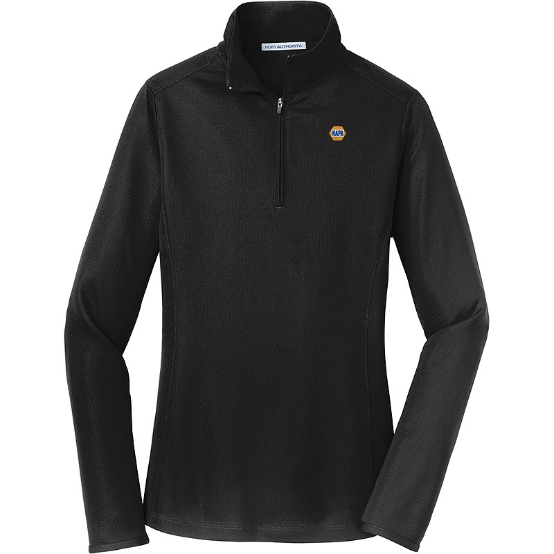 Outerwear :: Women's Outerwear :: Ladies Pinpoint Mesh 1/2-Zip